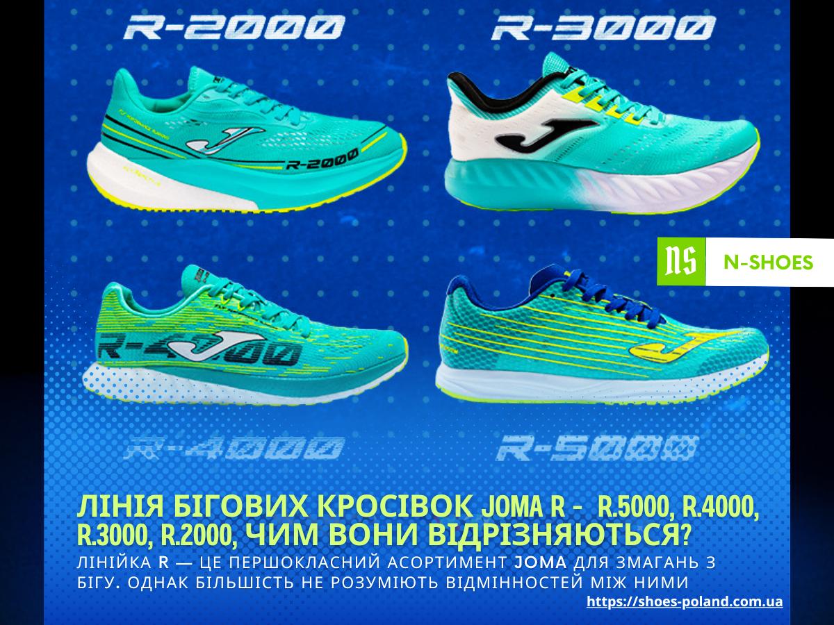 Joma R line of running shoes – R.5000, R.4000, R.3000, R.2000, how are ...